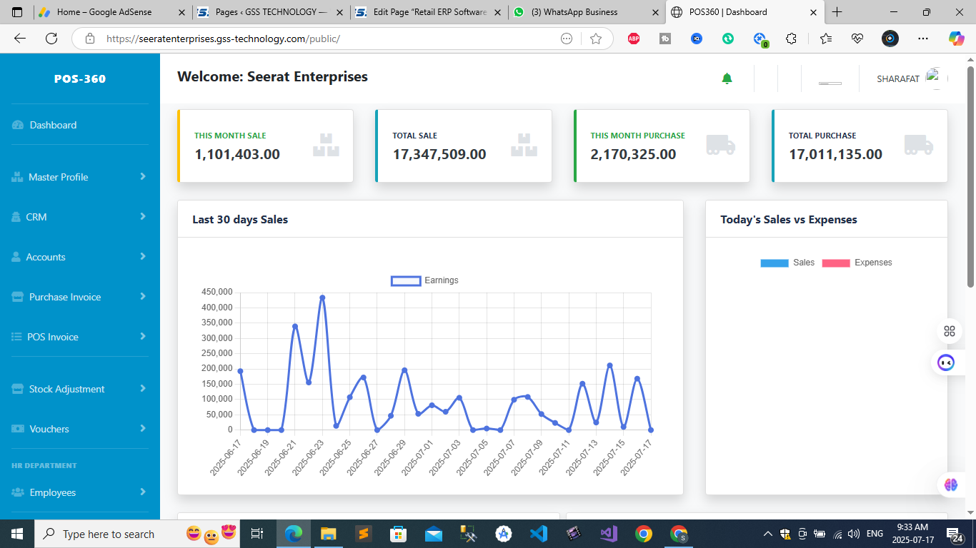 Retail ERP Software | GSS TECHNOLOGY